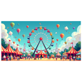 Carnival Festival Ferris Wheel Backdrop Banners for Party Supplies ...