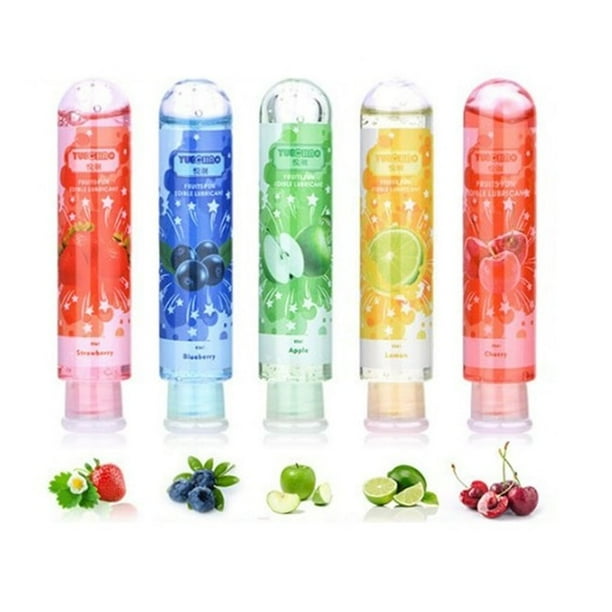 Sex Lubricant Flavored Edible Water-Based Fruit Gel Foreplay Anal Lube ...