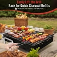 Portable Charcoal Grill, Table Top Small BBQ Grill For Outdoor, Camping ...