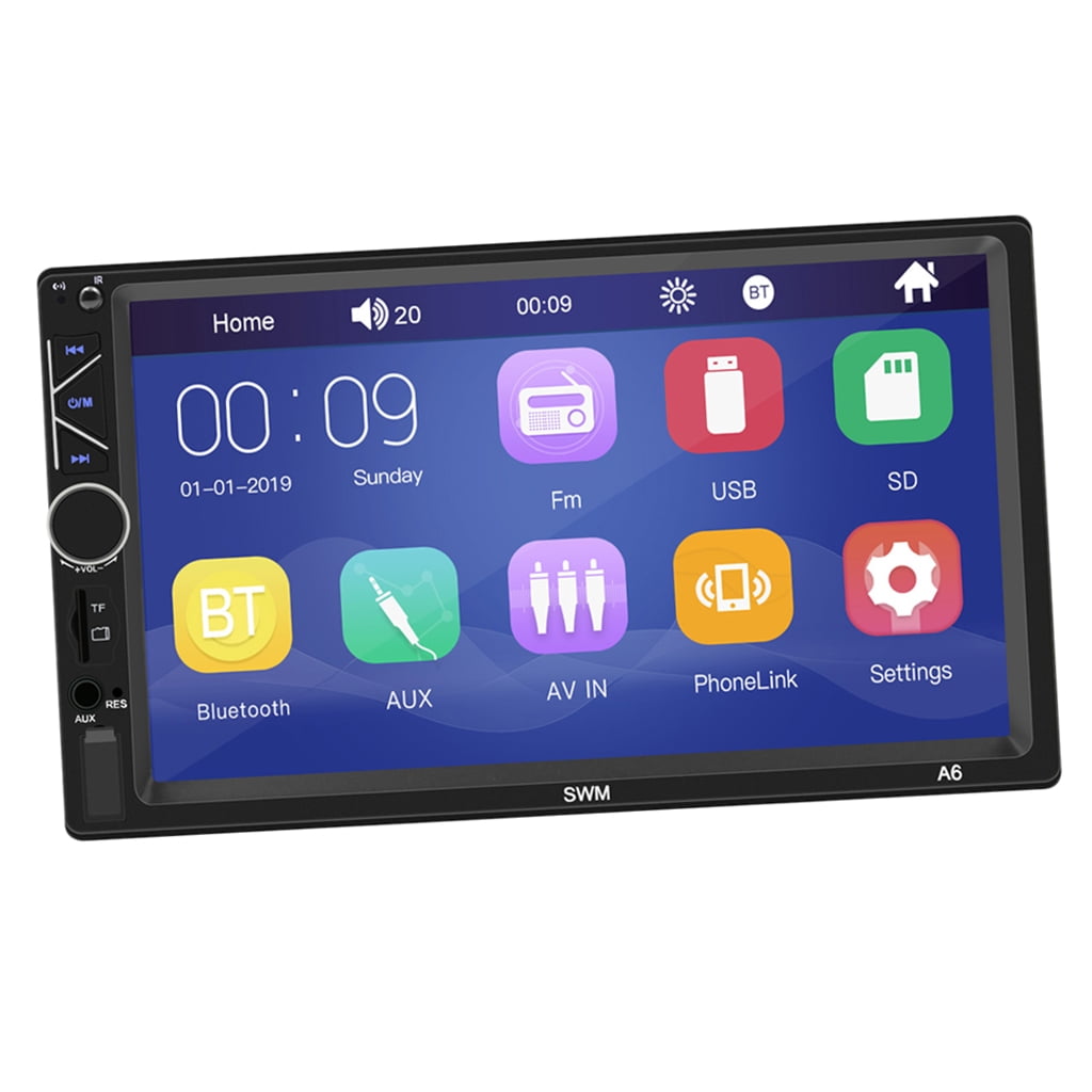 7''Double Car Radio Stereo MP5 / 3 Player 2Din Bluetooth FM AUX USB ...