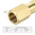 Uxcell Brass Pipe Fitting G1/8 Female to G1/8 Male Thread Adapter 35mm ...