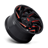 Fuel D755 Reaction 15X8 5X139.7 -18Et 125.1Cb Gloss Black Milled With ...