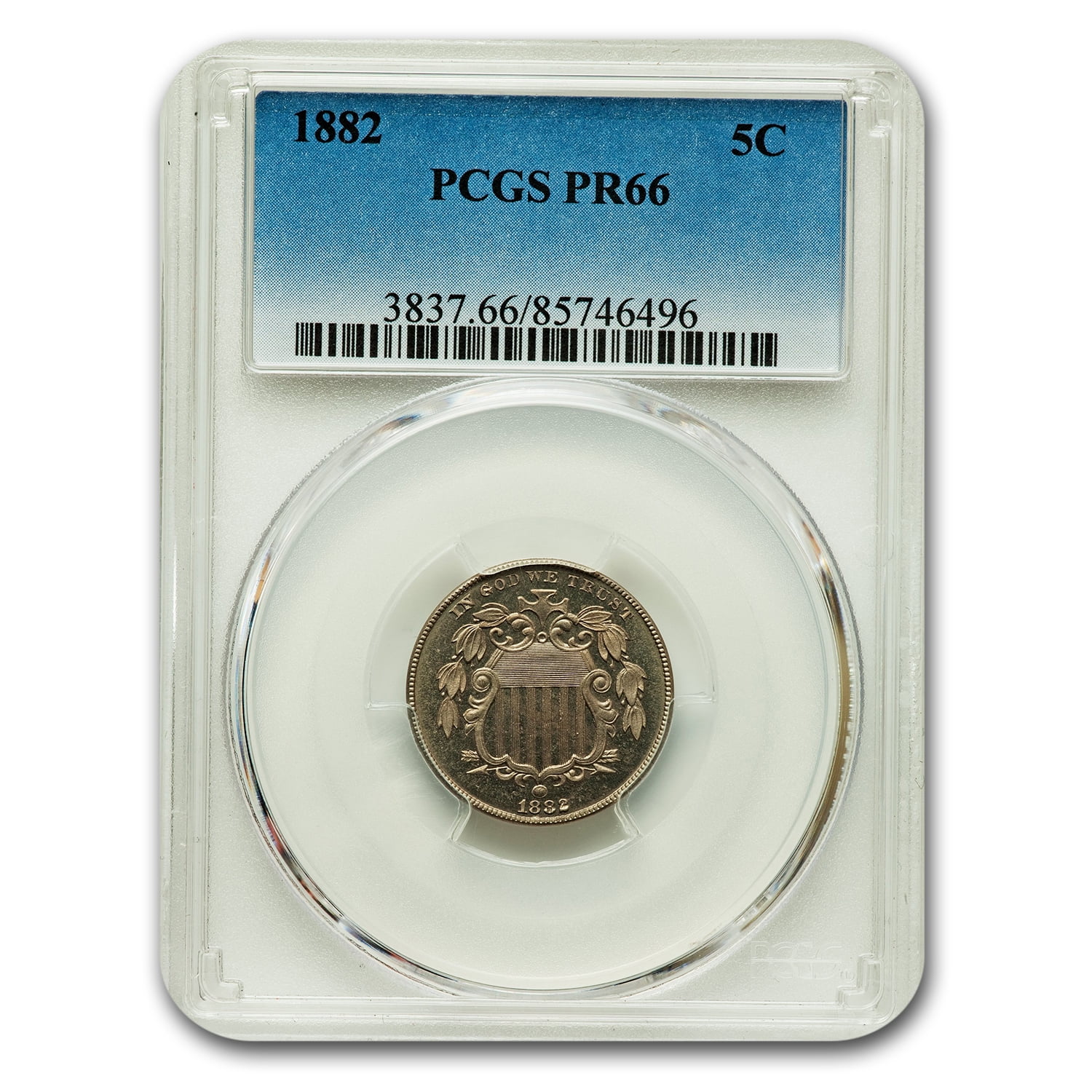 1882 Shield Nickel PR-66 PCGS - Walmart.com