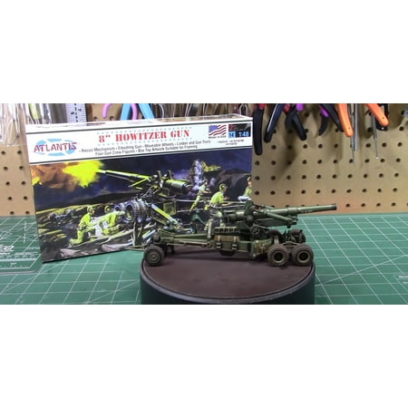 Atlantis Models AANA326 1-48 Scale M-109 Howitzer Tank Plastic Figures ...