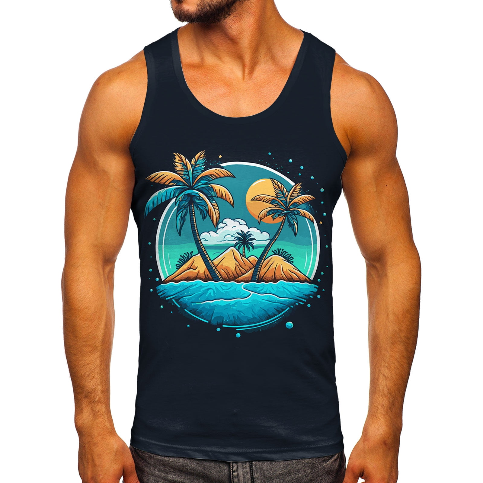 Click here for Ketyyh-Chn99 Mens Tank Tops Loose Fit 2024 Undersh... prices