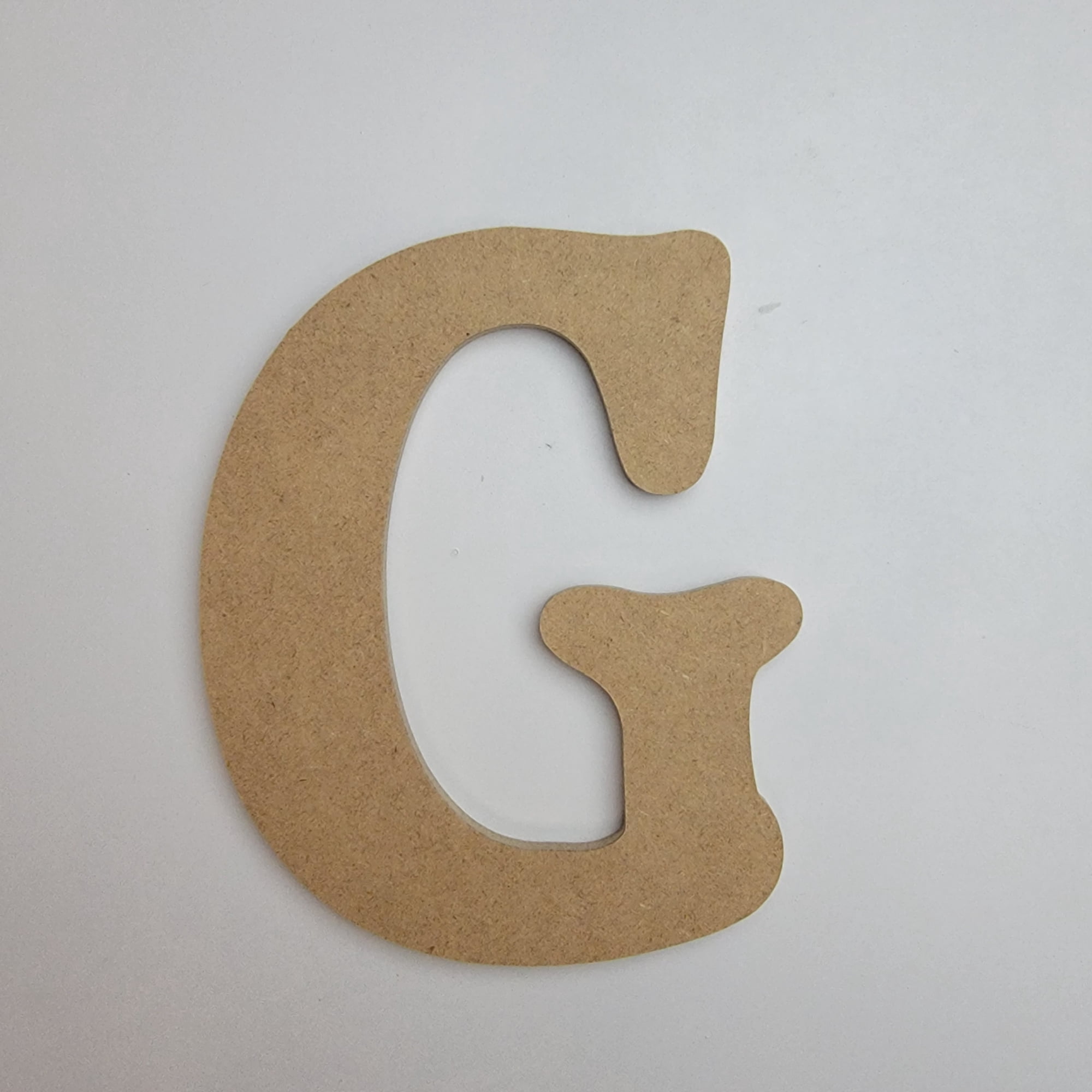 Wooden Letter (G) Unfinished 6" Wood Craft Letter, Paintable, Build-A ...