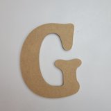 Wooden Letter (G) Unfinished 6" x 1/8" Wood Craft Letter, Paintable ...