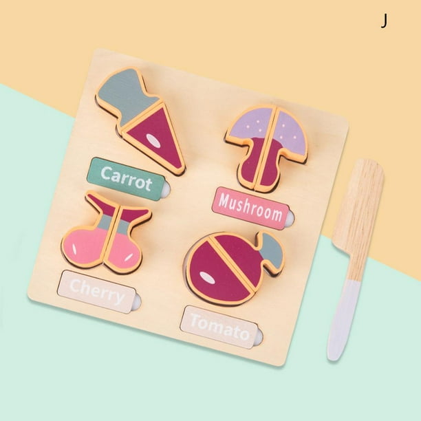 Tablero de rompecabezas Juguetes Vocabulario de y verduras Coordinación ...