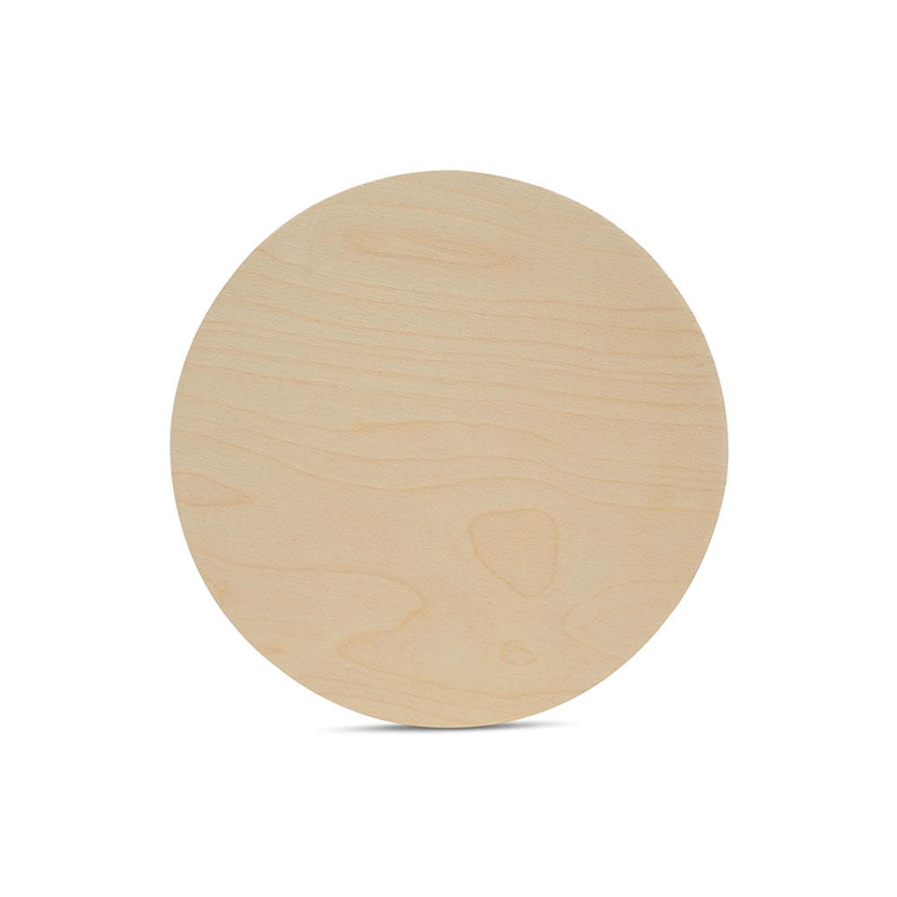 Wood Circle Disc 5 inch Diameter, 1/4 inch Thick, Birch Plywood, Pack ...