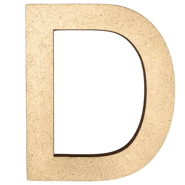 5" Tall MDF Letter D | 1/8" Thick | Krafty Supply Letters | Arial ...