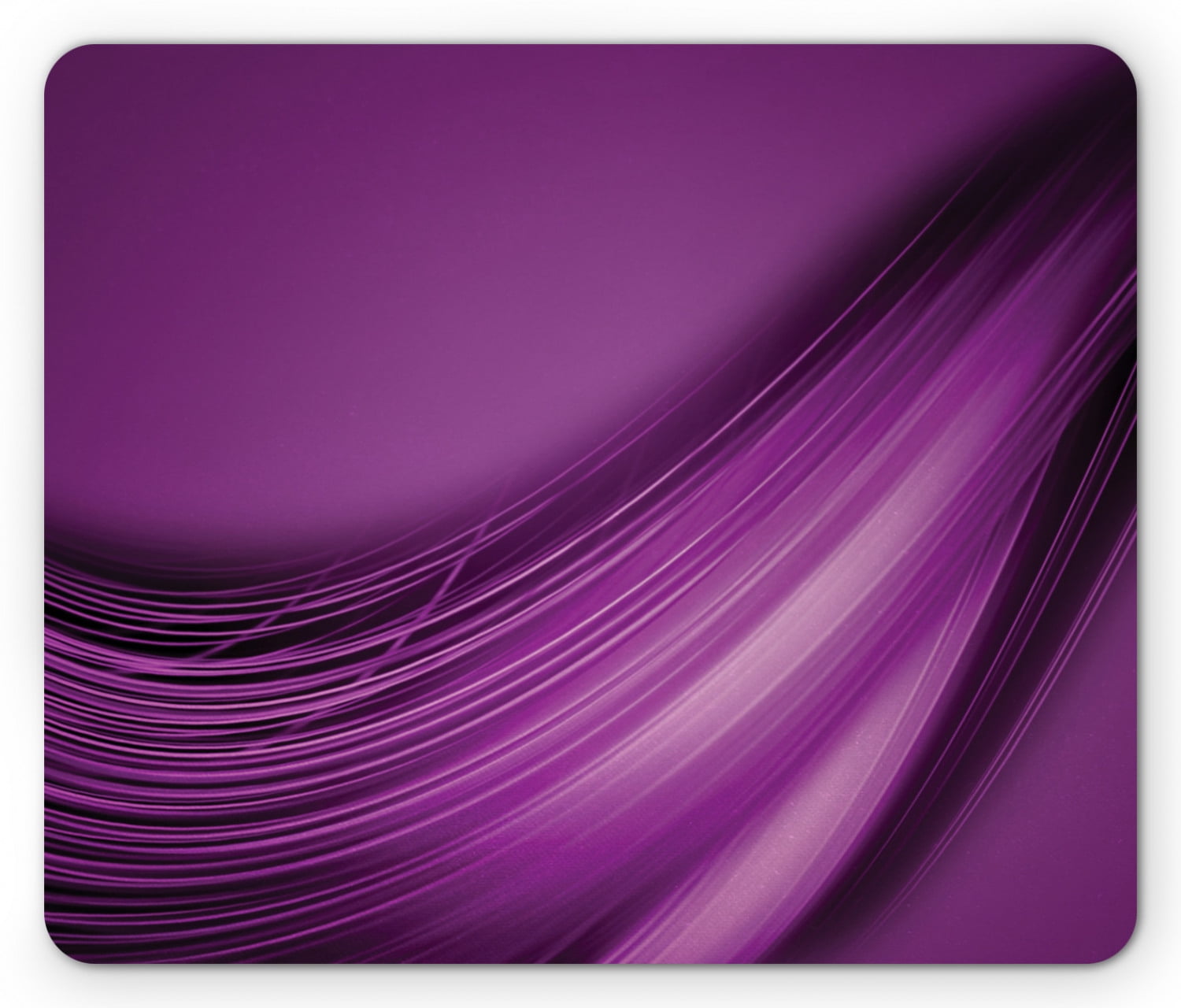 Art Abstract Mouse Pad, Contemporary Violet Tones Design with Wavy ...