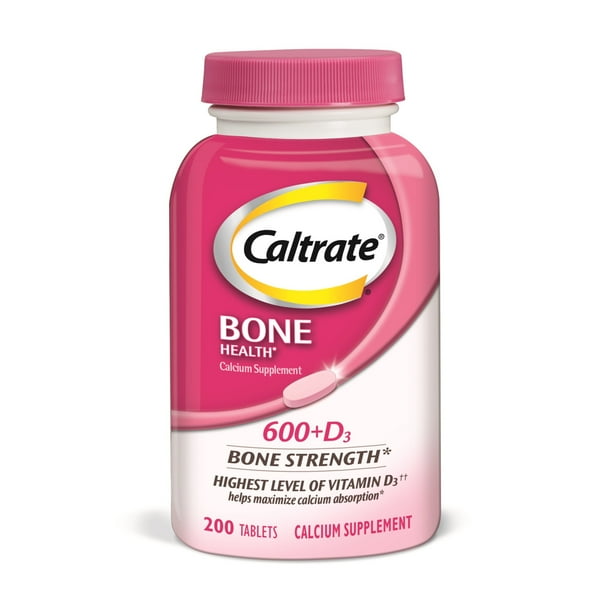 Caltrate 600+D3 Calcium and Vitamin D Supplement Tablets - 200 Count ...
