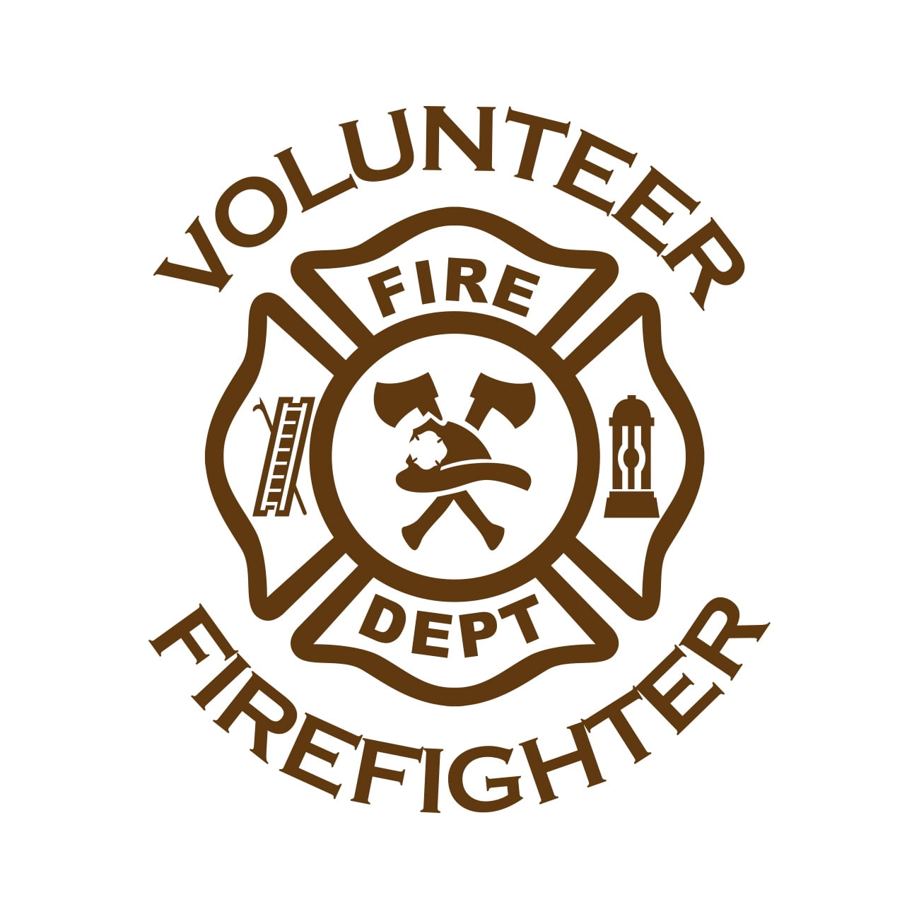 Volunteer Fightfighter Sticker Decal Die Cut - Self Adhesive Vinyl ...