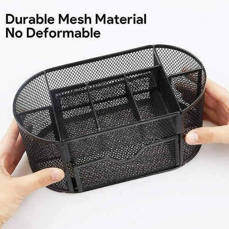 Desk Organizer With 9 Compartments, Pen Holder For The Office, Scissors ...