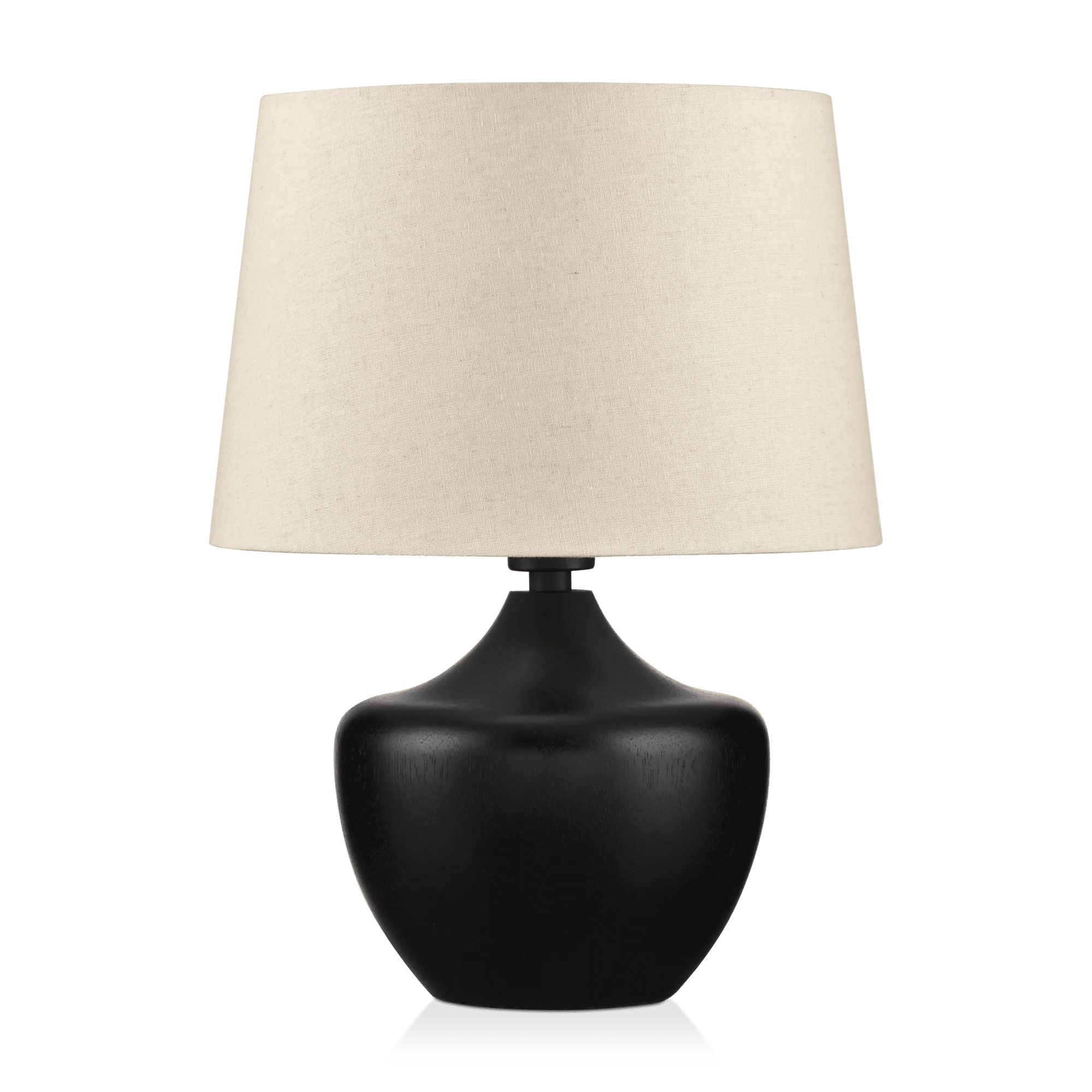 Click here for Bouclair Black Wood Table Lamp 13 X 17.75 In (33 X... prices