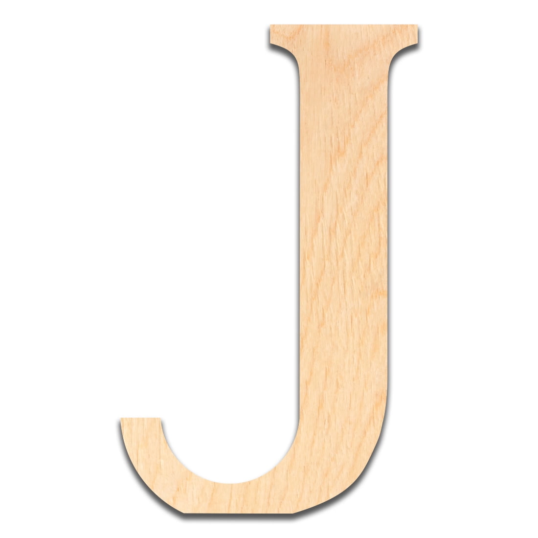 6 Inch Wooden Letter J Ready for Painting or Decorating - Walmart.com