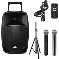 Freedom15 15" Portable Battery‑Powered PA Speaker, 800W Peak, Bluetooth ...