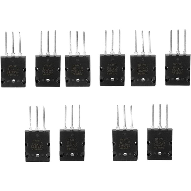 5 Pairs 2SA1943 2SC5200 Audio High Power Transistor Amplifier Silicon ...