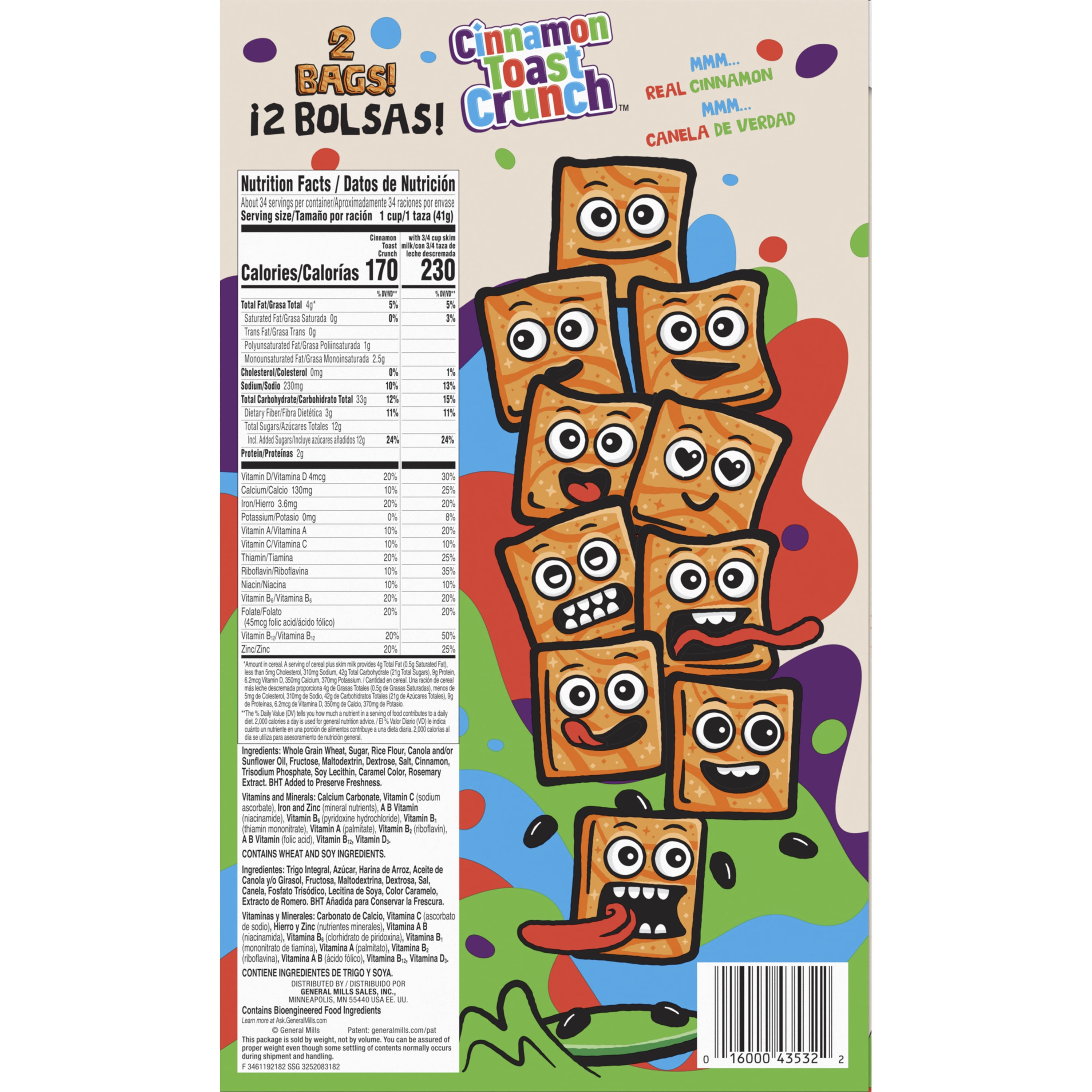 Cinnamon Toast Crunch Back Of Box
