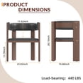 Set of 6 Mid Century Modern Dining Chairs, PU Leather Upholstered ...