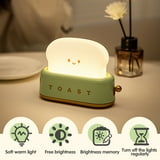 Lieonvis Cute Desk Decor Toaster Lamp,Rechargeable Small Lamp with ...