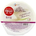 CJ Korean Cooked Rice with Black Rice, microwaveable instant fresh rice ...