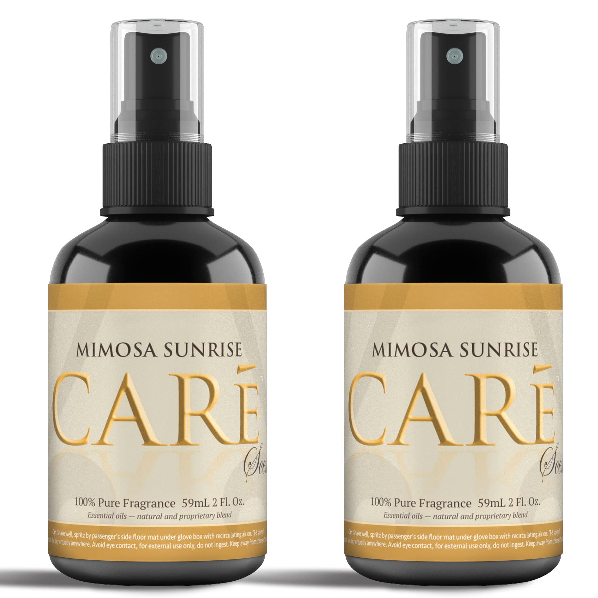 CARe Mimosa Sunrise Scent Car Air Freshener Spray for Vehicle (2 pack ...