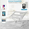 Adjustable Foldable Laptop Stand Aluminum Notebook Riser Computer ...