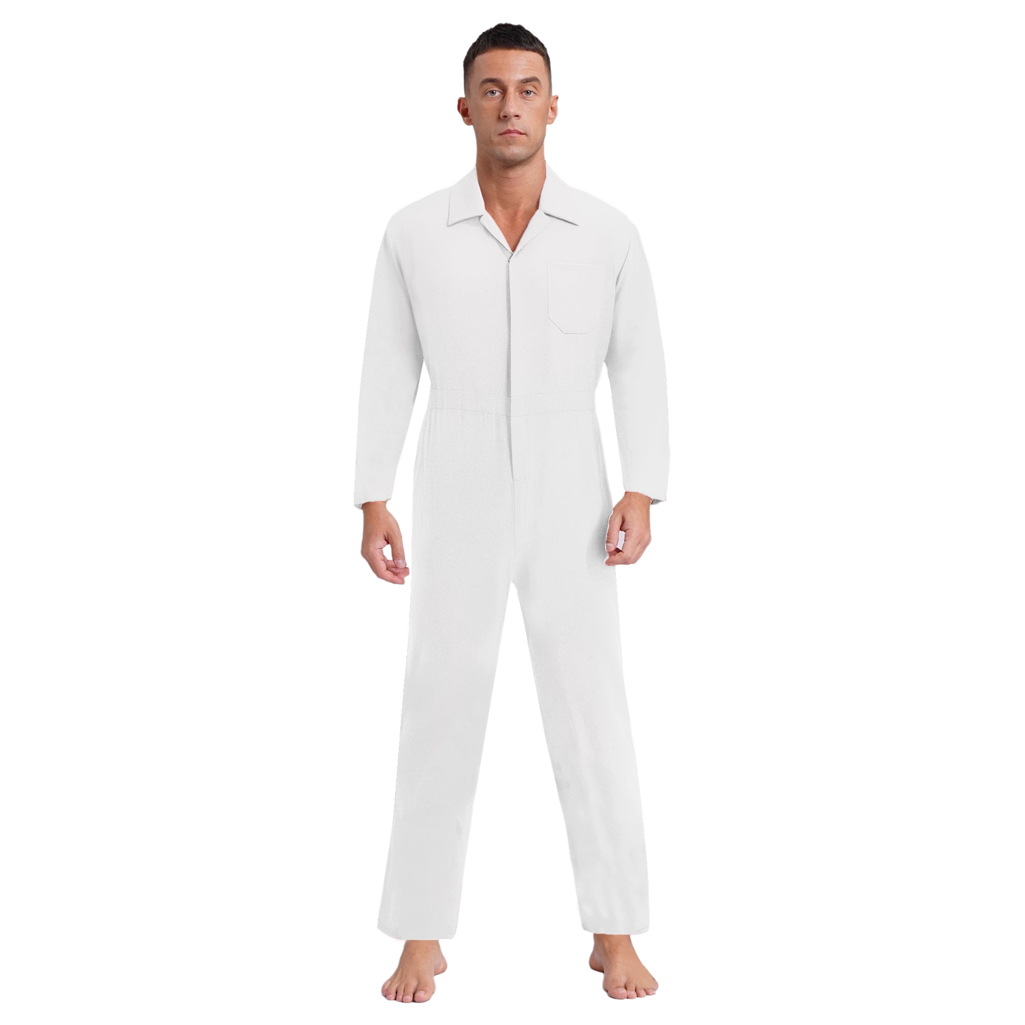 Click here for Chictry Mens Long Sleeve Zipper Coveralls Lightwei... prices