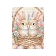 BZSMCE Soft Fitted Cotto Sheets for In Daisy Easter Egg Bunny Pattern ...