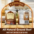 (2 Cans) Keystone All Natural Ground Beef 28 oz | Fully Cooked, Ready ...