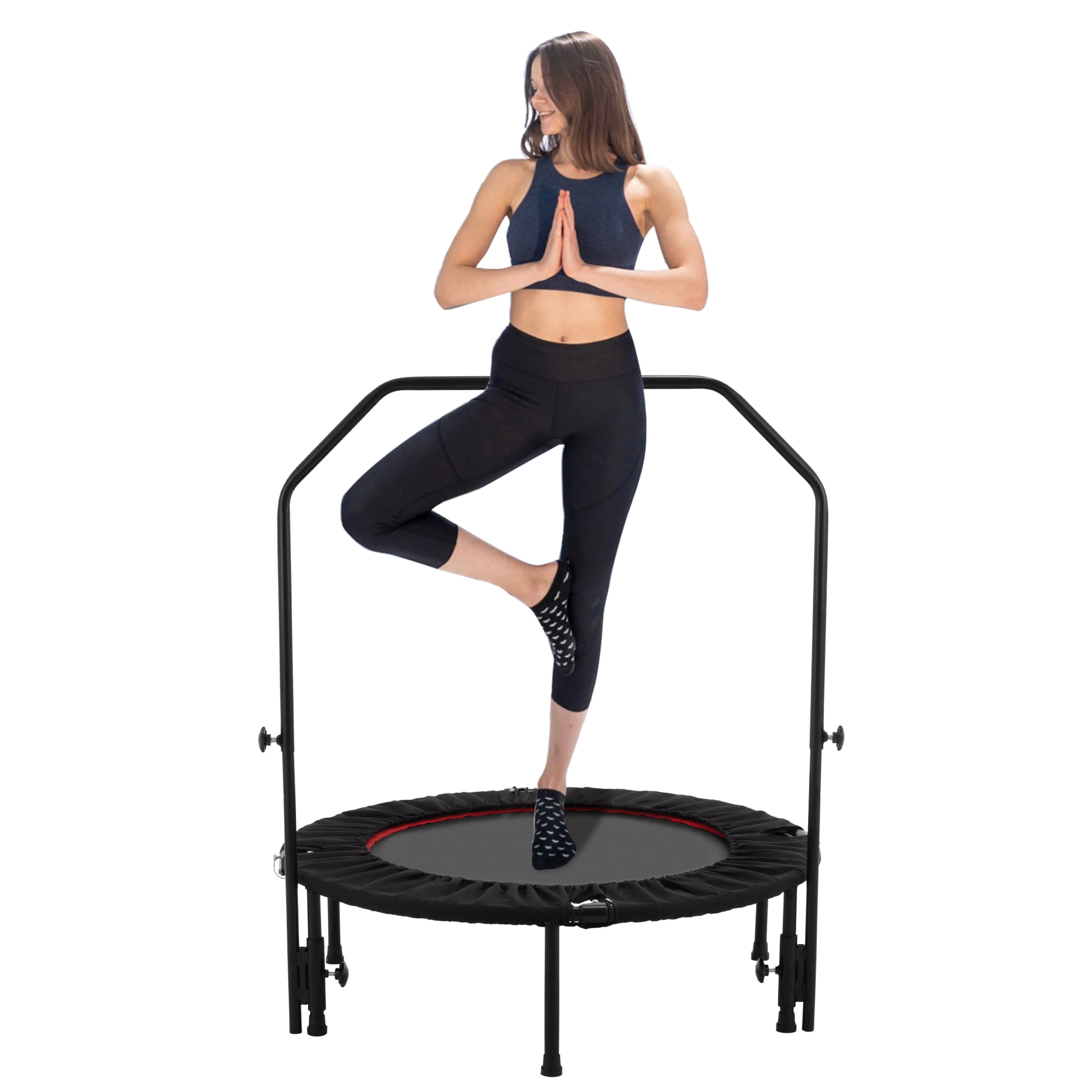 40" Folding Trampoline, Mini Rebounder Trampoline for Kids and Adults ...