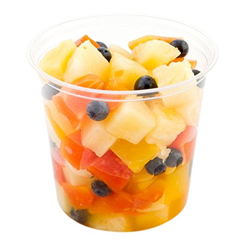 Plastic To Go Container, Round Deli Container - 24 oz - Clear - Plastic ...