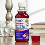 Equate Alcohol-Free Nighttime Sleep-Aid Liquid, Cherry Vanilla Flavor ...