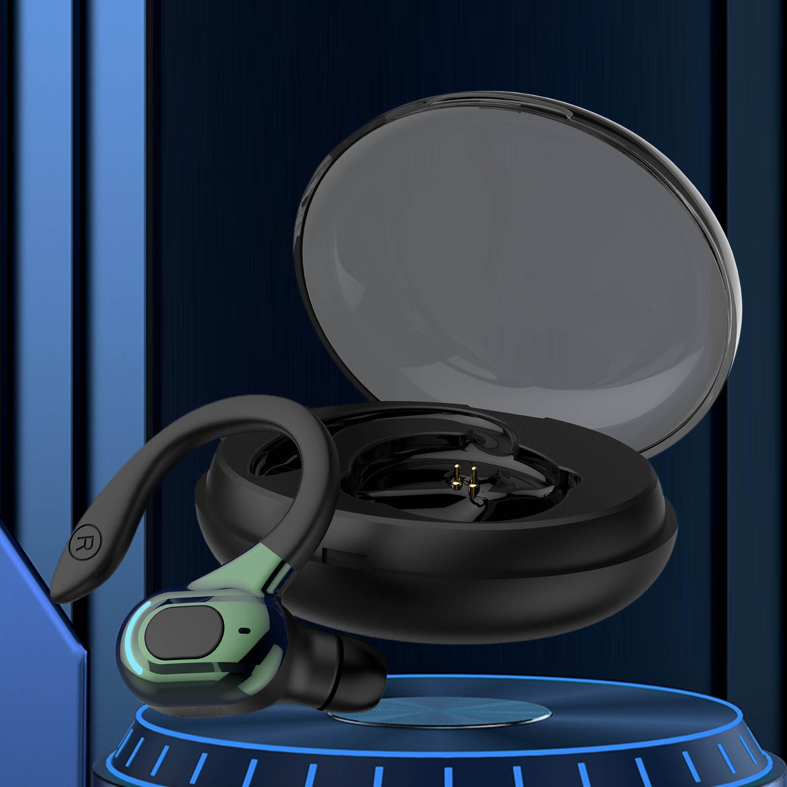 Bluetooth Headphones ,Single Ear Headset Bluetooth Headphones Handsfree ...