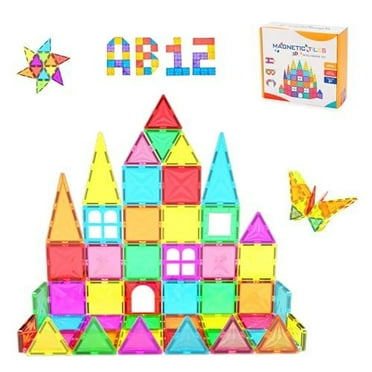 Little Pi Toys Princess Castle Magnetic Building Blocks Playset - 102 ...