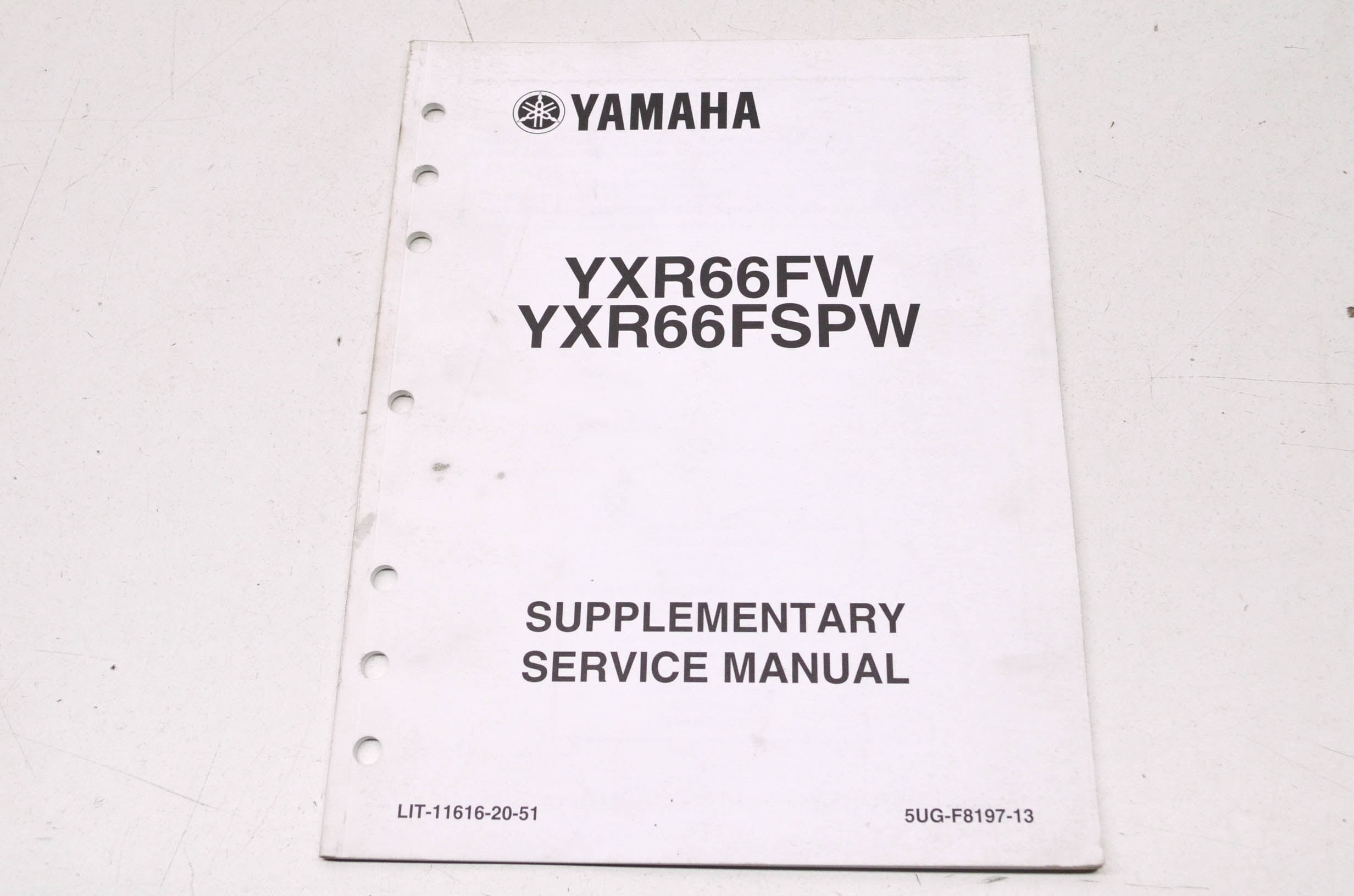 OEM Yamaha LIT-11616-20-51, 5UG-F8197-13 YXR66FW/FSPW Service Manual ...
