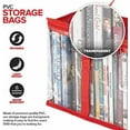 DVD Storage Bags (Set of 4) Media Organizer Bag for DVDs, CDs, Blu Ray ...