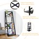 Costway 4-Tier Ladder Shelf Bookshelf Bookcase Storage Display Leaning ...