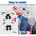 150W LED Garage Light 2Pack, 15000 Lumen 4+1 Adjustable Panel, 6500K ...
