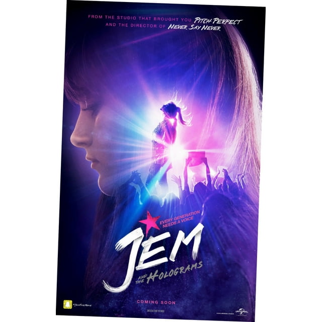 Jem And The Holograms Movie Poster 16in x 24in 16x24 Multi-Color Square ...