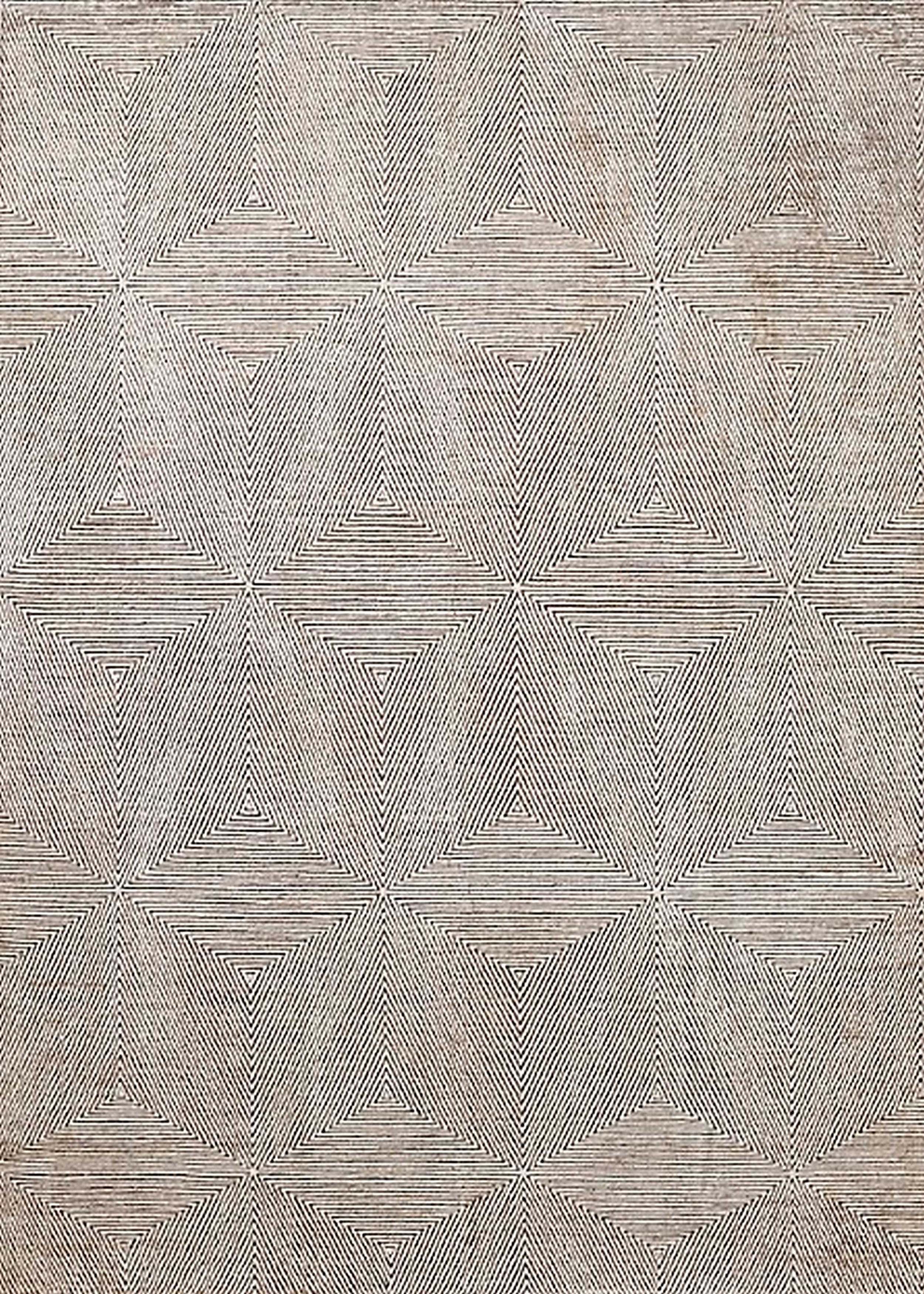 Ahgly Company Indoor Rectangle Mid-Century Modern Ash White Beige Solid ...