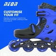 Yvolution Neon LED Light-Up Kids Roller Skates, Adjustable Size 3-6 ...