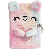 PinkSheep Koala Furry Diary with Lock and Key for Boys Girls, Private ...