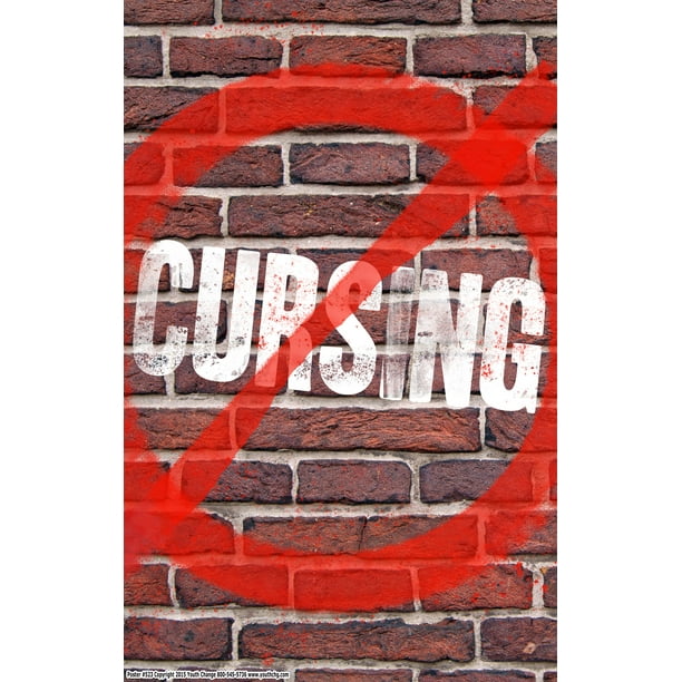 Youth Change Poster #523 Stop Cursing and Profanity with No Swear Words ...