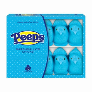 Easter Peeps Candy, Cotton Candy Marshmallow Chicks, 10 Count, Pack of ...