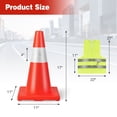 Gymax 12 Pack Traffic Safety Cones 18" Parking Cones w/Reflective ...
