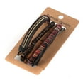 Hzman, Mix 5 Wrap Bracelets, Hemp Cords, Wood Beads - Walmart.com