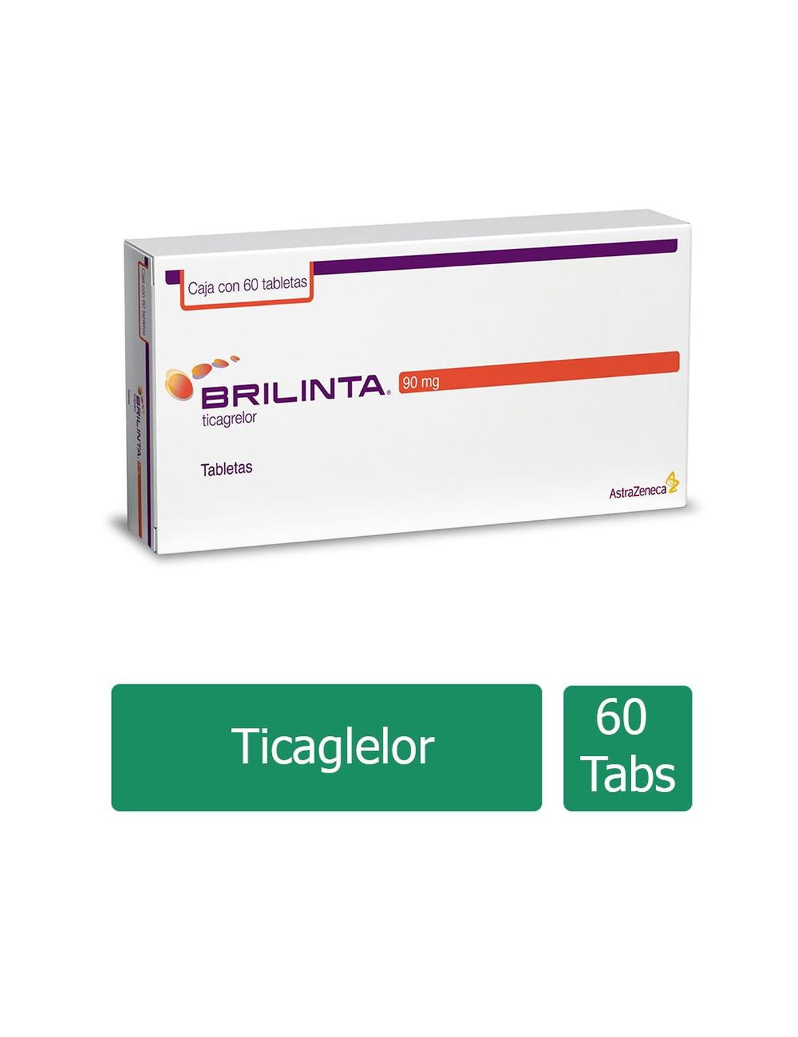 Brilinta 90 mg Caja con 60 Tabletas - RX Brilinta LOCION | Walmart en línea