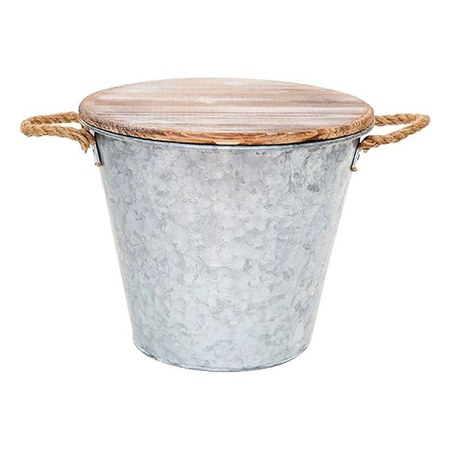 80 oz Patio Essentials Citornella Candle Galvanized Metal Bucket, 1 pk ...